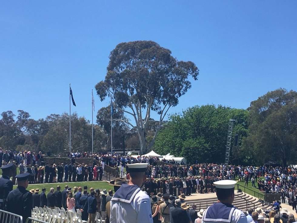 100th Anniversary Of Remembrance Day At The War Memorial