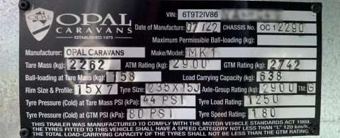 Understanding Your Caravan Compliance Plate