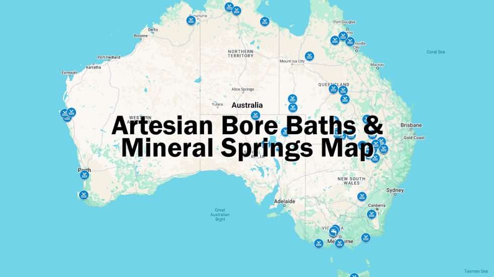 Artesian Bore Baths & Mineral Springs Map & Information